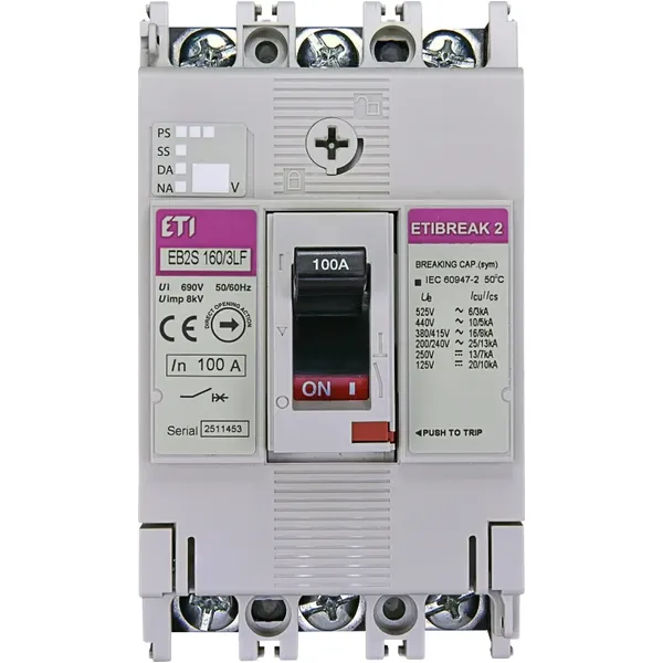 EB2S EB2S 160/3LF 100A 3p – fluxramelectric.com